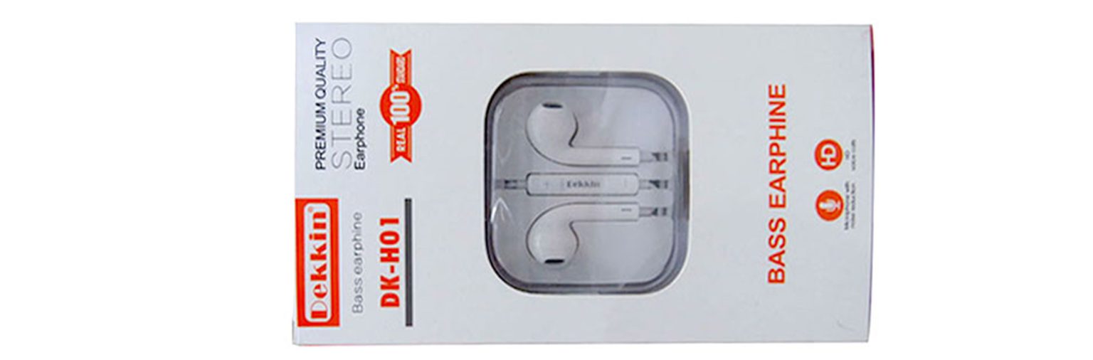 هندزفری سیم دار دکین DEKKIN مدل DK-H01 – زیگ استور